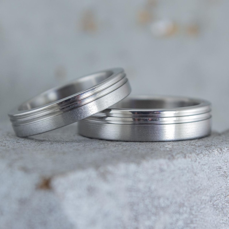Titanium Couple Ring - Etsy