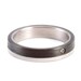 Titanium and Carbon Fiber Ring for Her. Black Womens Wedding Band ...