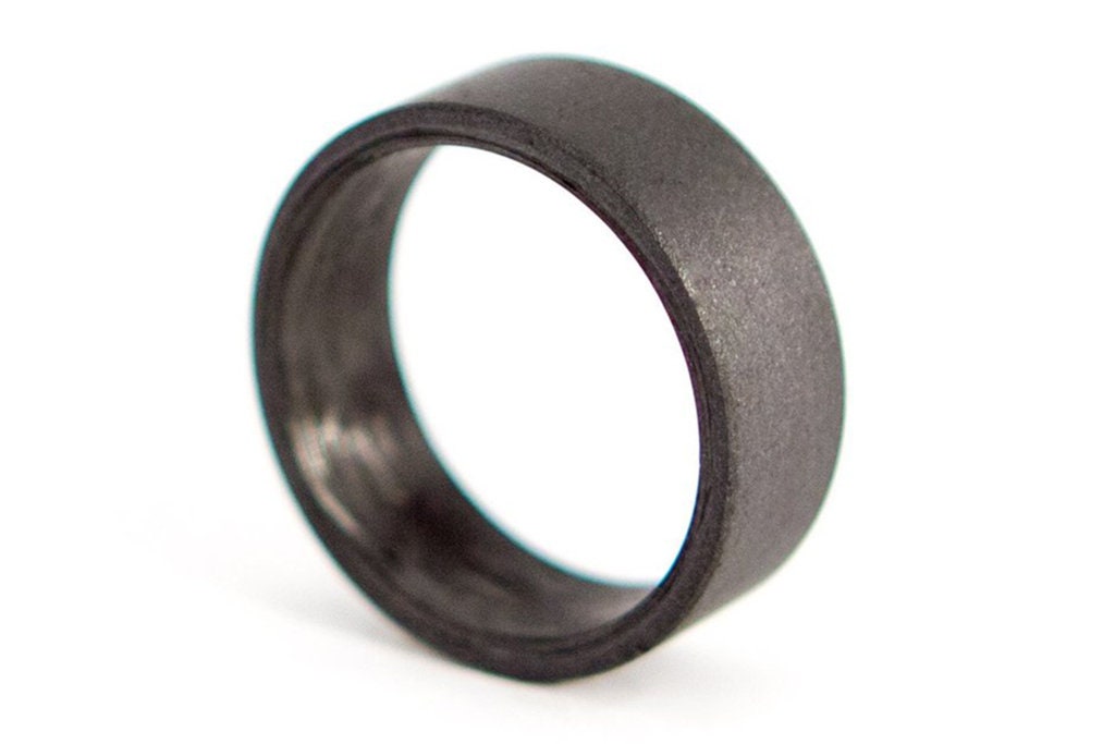 Carbon Fiber and Graphite Ring for Him. Gray Flat Men's - Etsy