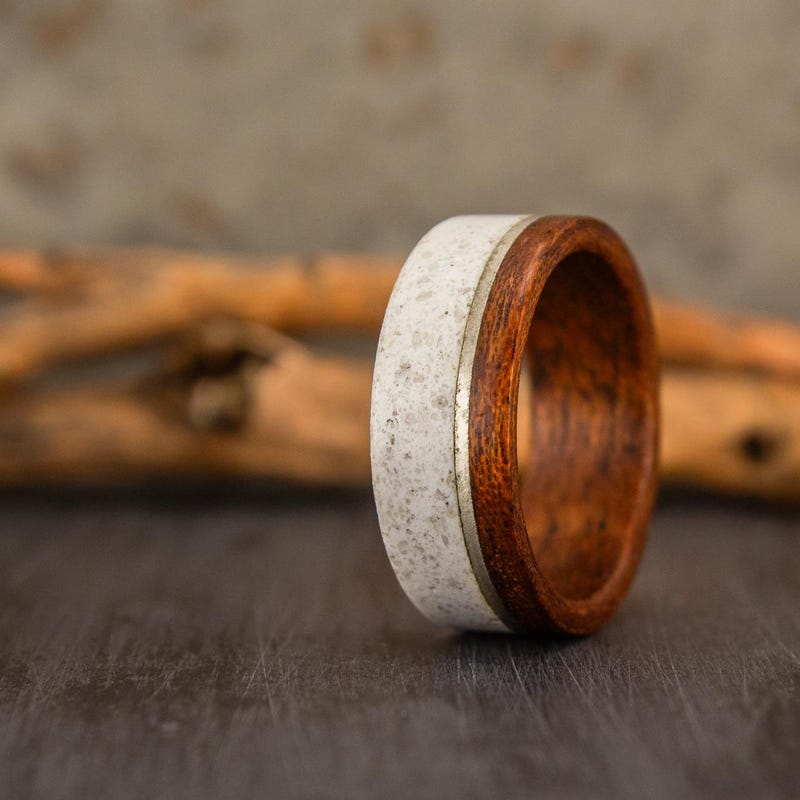 Cedar Inlay Ring - Etsy