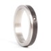 Titanium and Carbon Fiber Ring for Her. Black Womens Wedding Band ...