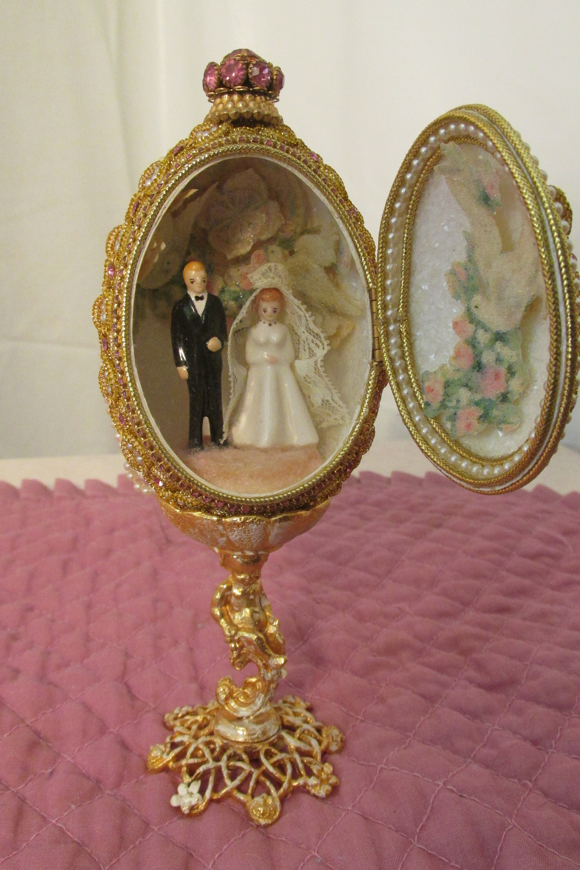 Hand Decorated Wedding Goose Egg - Etsy