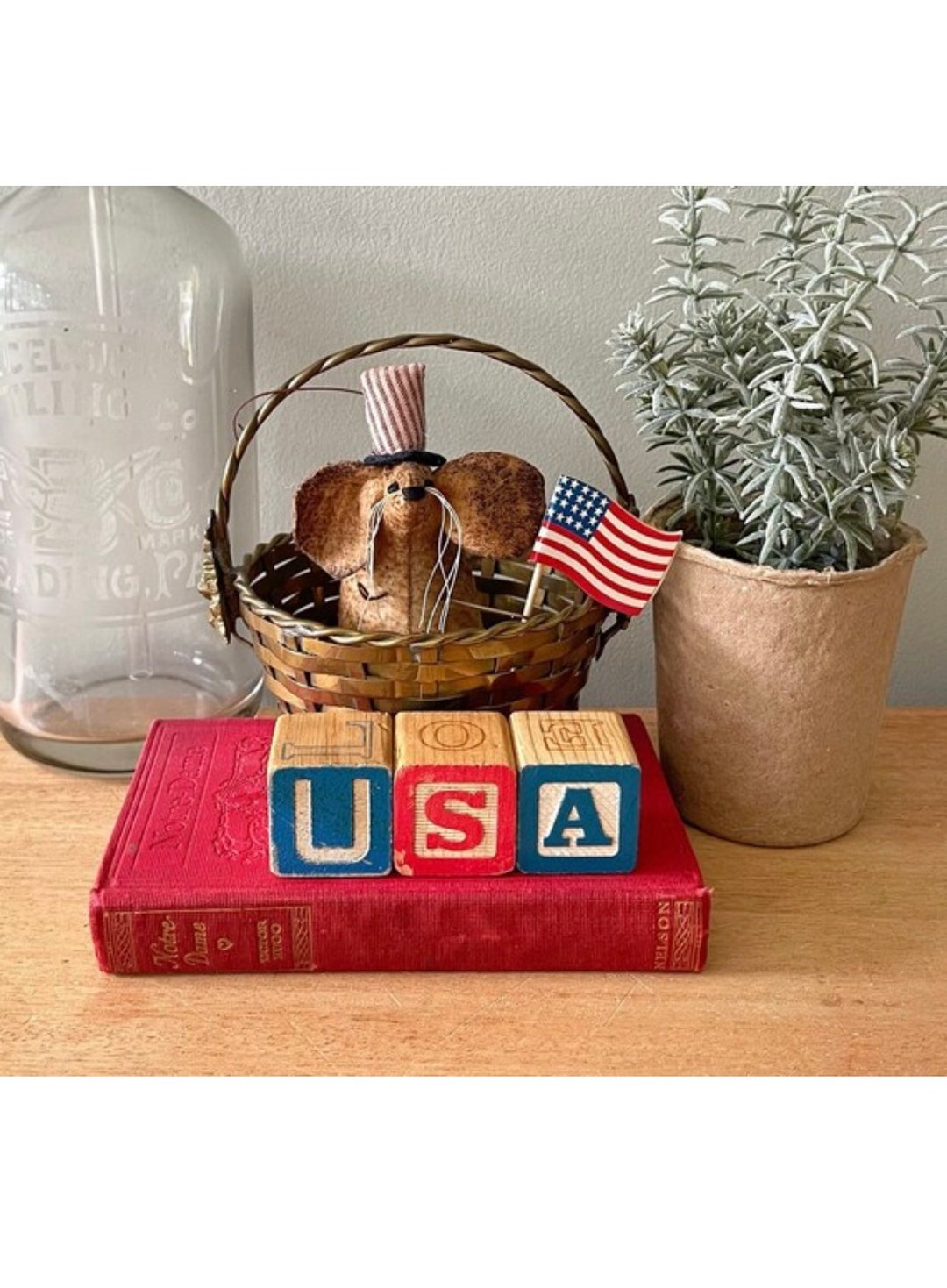 USA Blocks Vintage Blocks Vintage Wooden Blocks Wood - Etsy
