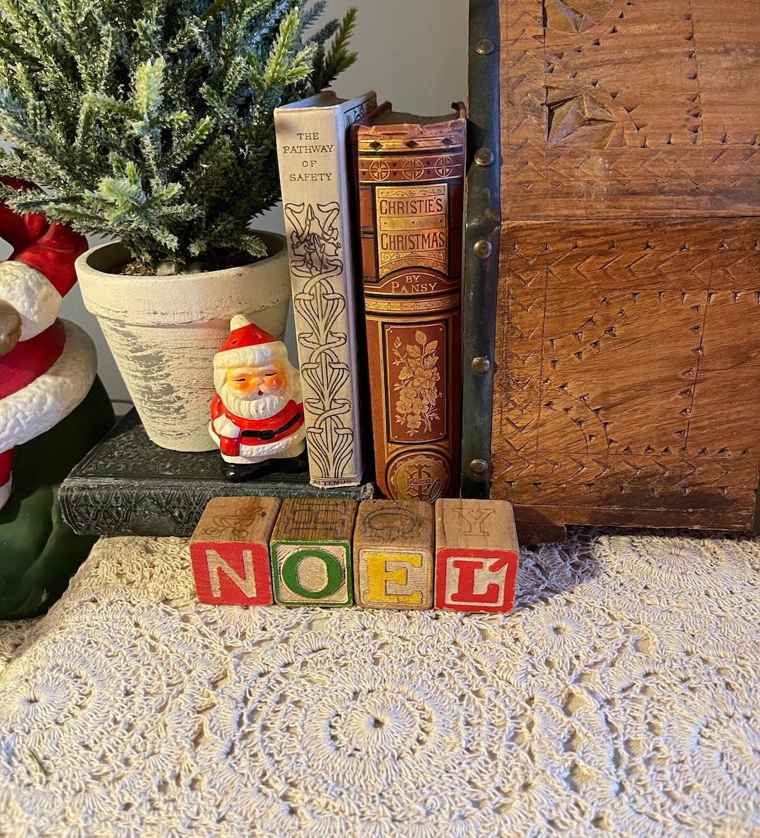 NOEL Blocks, Vintage Blocks, Vintage Wooden Blocks, Wood Blocks ...