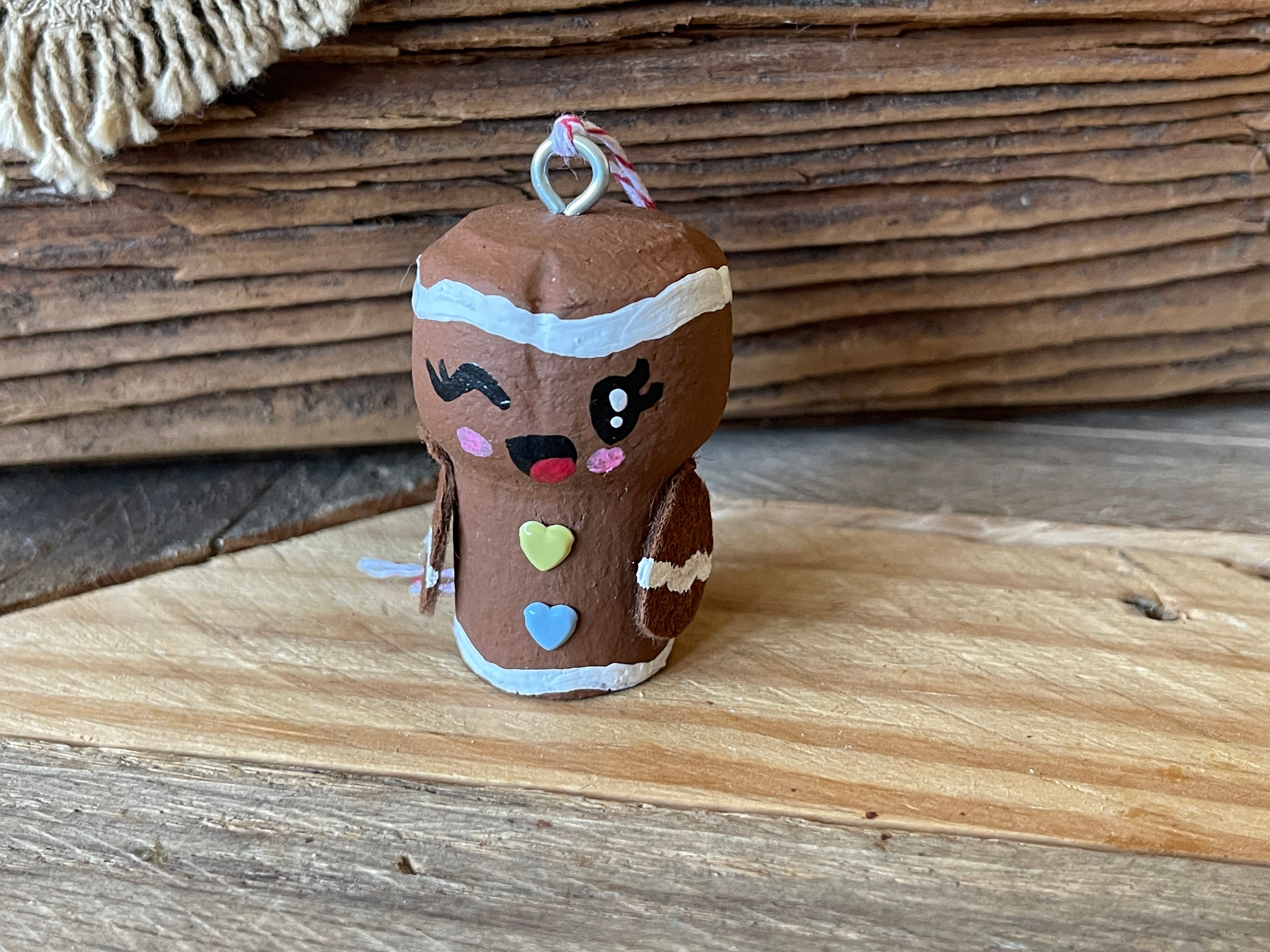 Wine Cork Gingerbread Man, Cork Shelf Sitter, Gingerbread Wine Cork ...