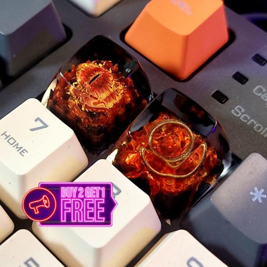 Lo.rd of the Rin.g Keycap, Sauron Eye and the Ri.ng of Da.rk Lo.rd ...