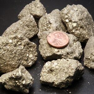 Premium Pyrite Rough Rocks - You Choose the Lot Size - Large Stones ...