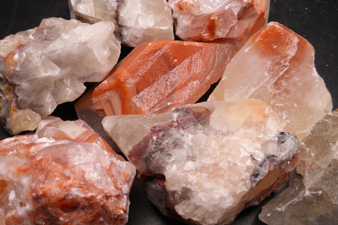 Premium Tri Color Calcite Rough Rocks You Choose the Lot Size Large ...