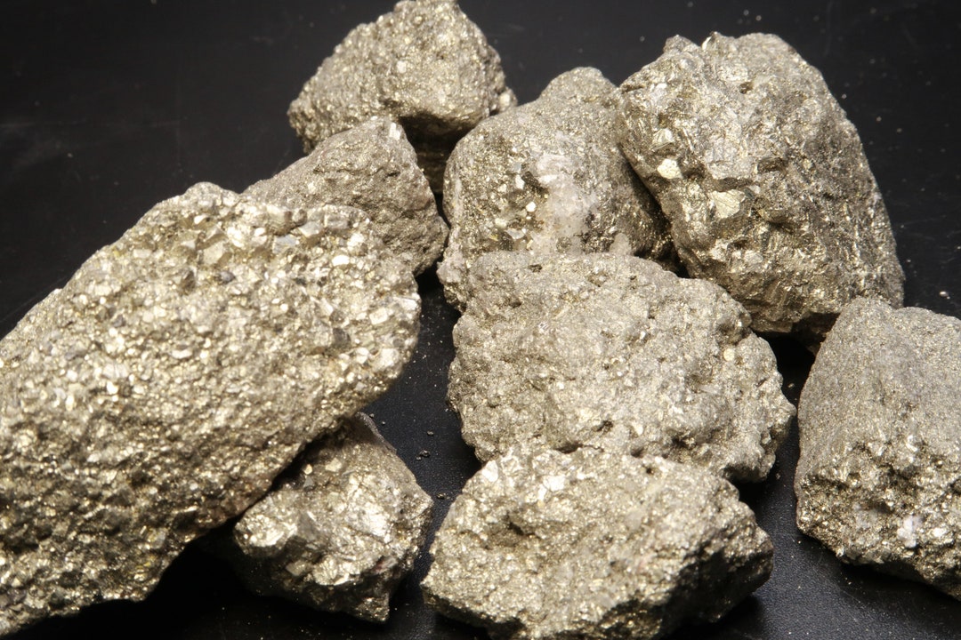 Premium Pyrite Rough Rocks - You Choose the Lot Size - Large Stones ...