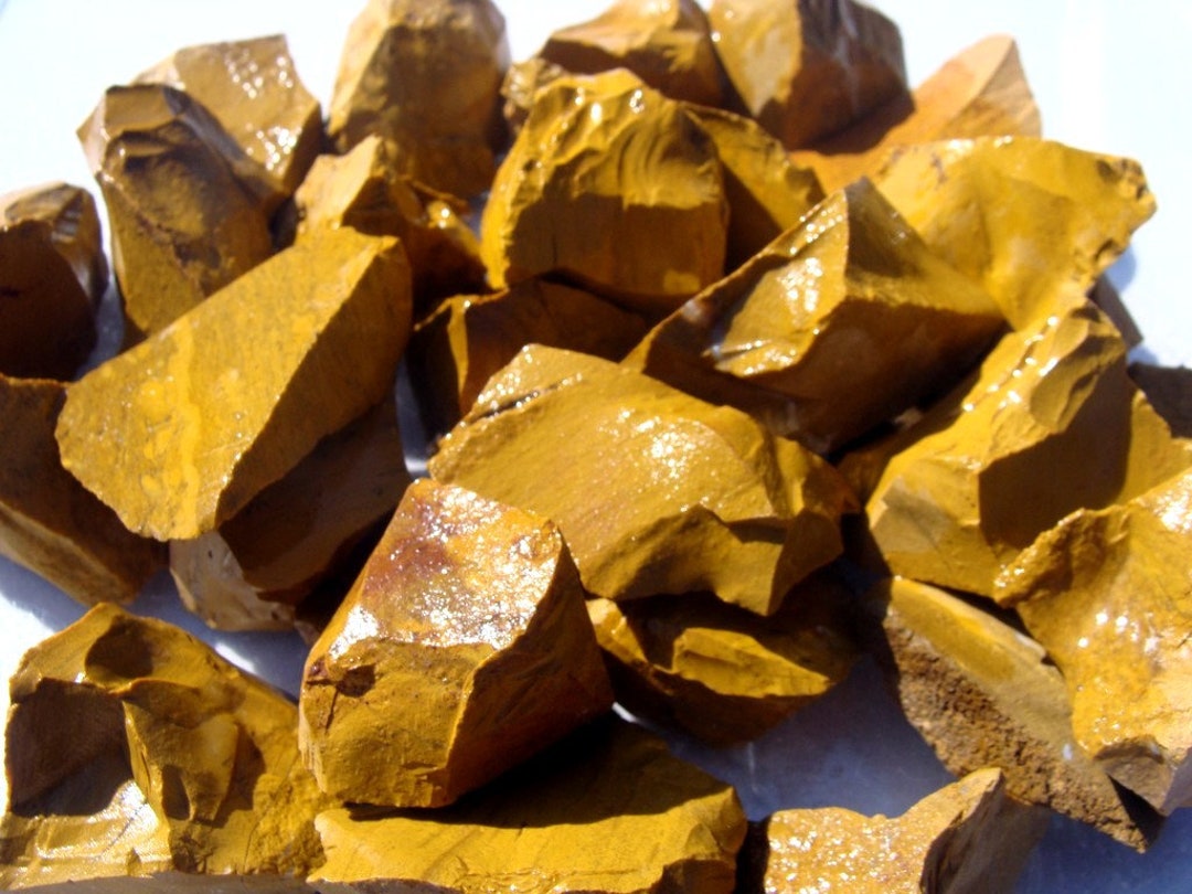 Gold Jasper - Rough for Rock Tumbling - Nice Size Stones - Bulk Lot ...