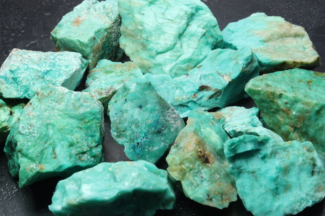 Peruvian Turquoise Rough Premium All Natural Unstabilized, Untreated ...
