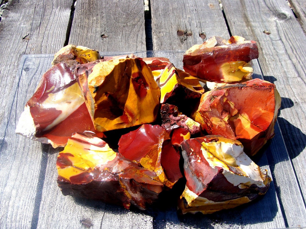 Premium Mookaite Rough Rocks - You Choose the Lot Size- 1 LB, 2.5 LB, 5 ...