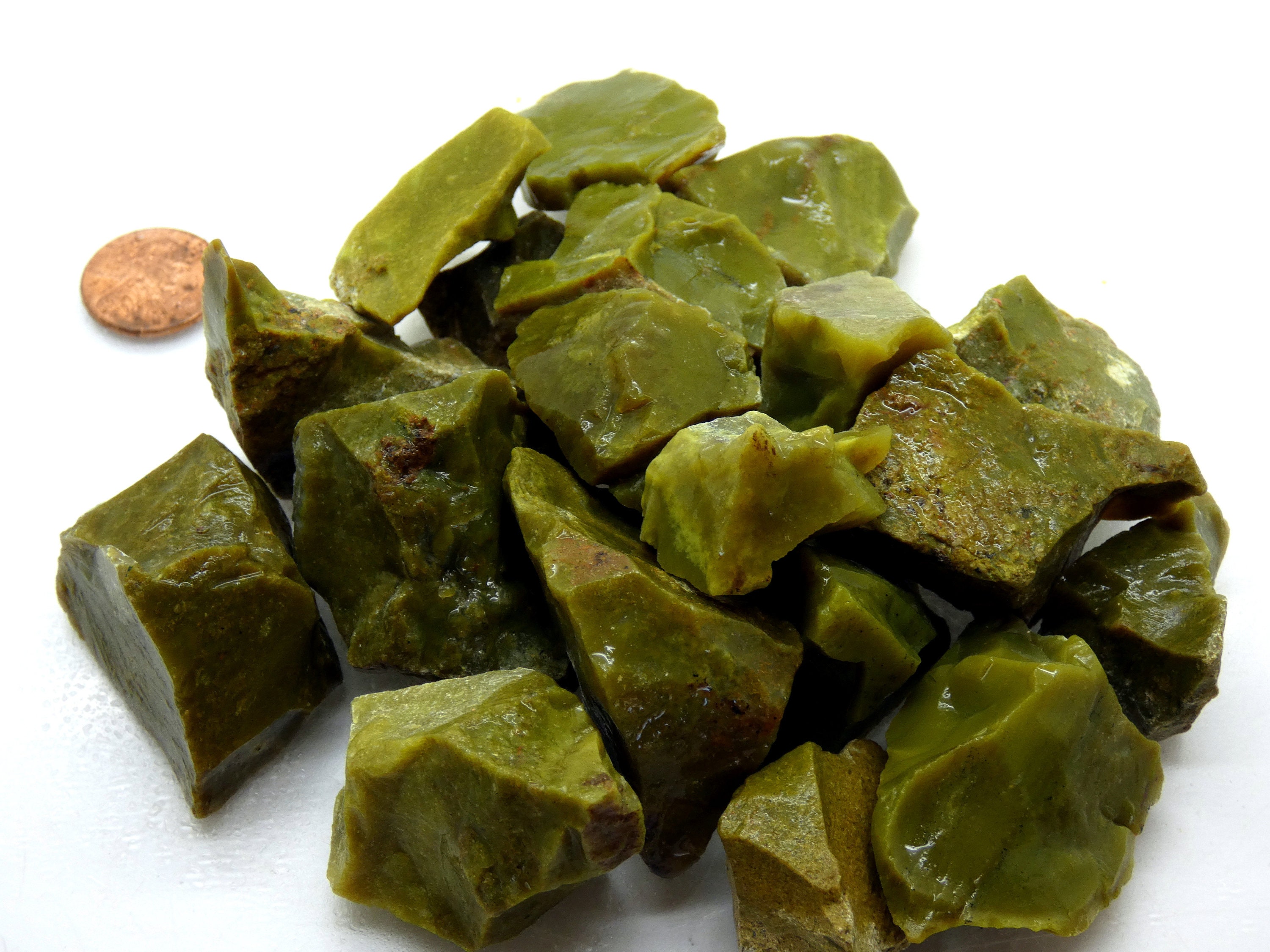 Premium Green Opal Rough Rocks Usted elige el tamaño del lote 1 libra ...