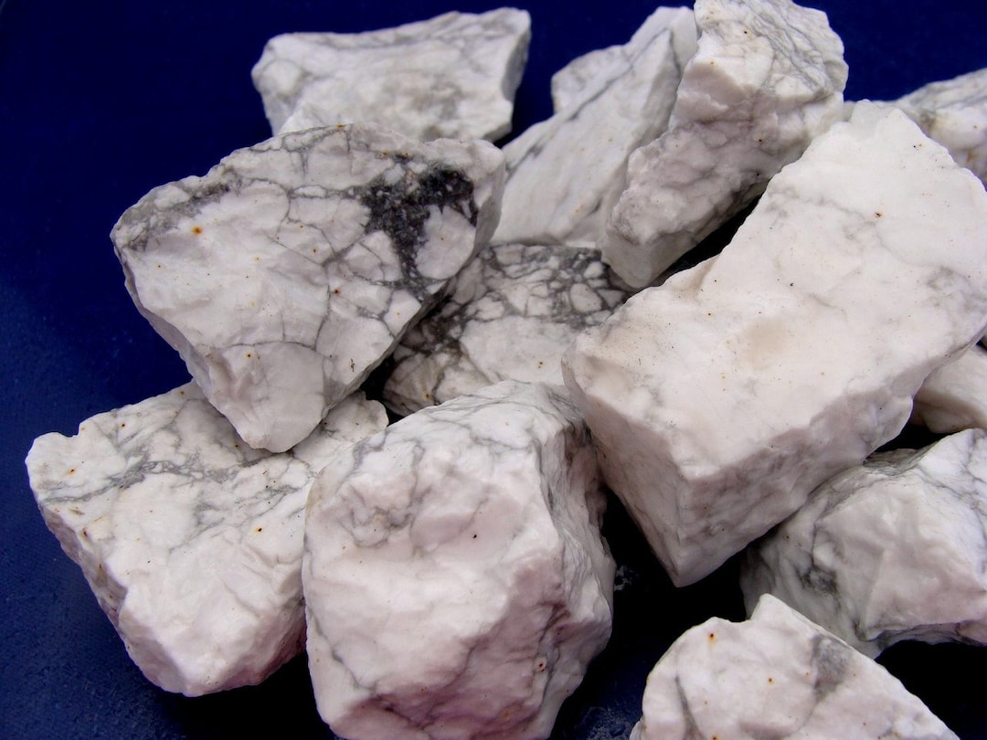 Premium White Howlite Rough Rocks - You Choose the Lot Size - Large ...