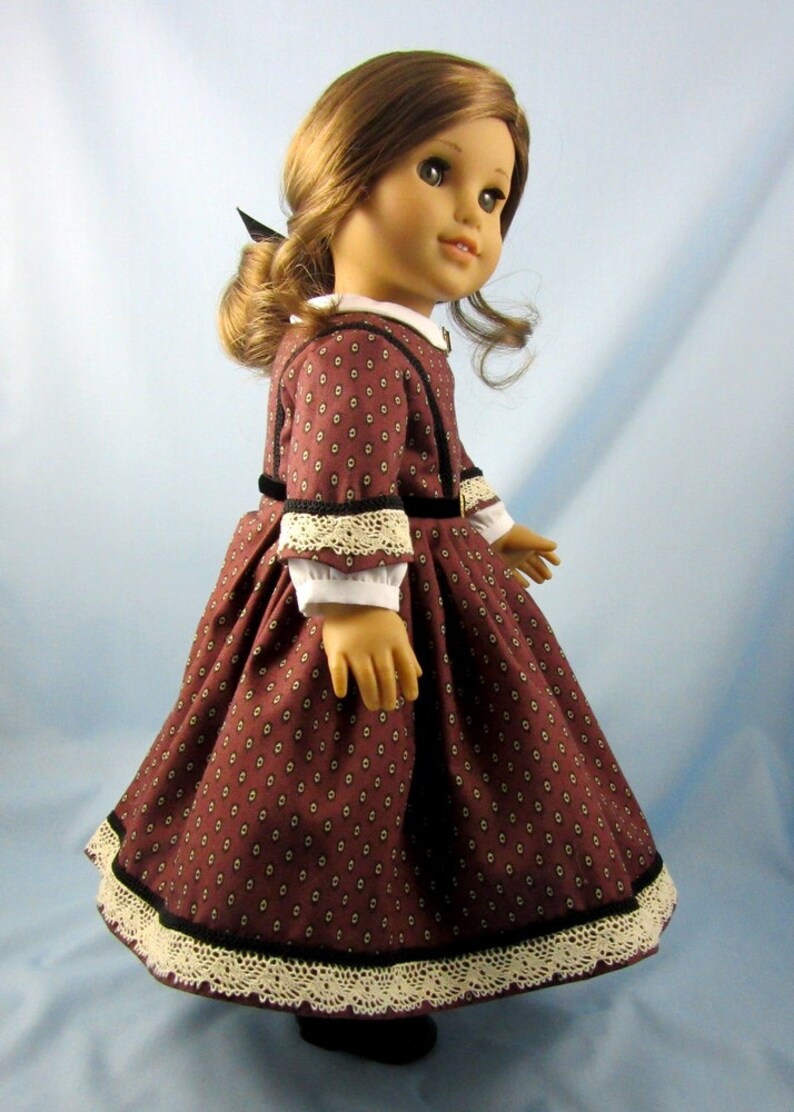 1860s Civil War Era Dress Doll Clothes American Girl 18 Etsy