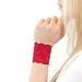 Lace Wrist Cuff Bracelet, Red Bracelet Red Cuff Bracelet Arm Band ...