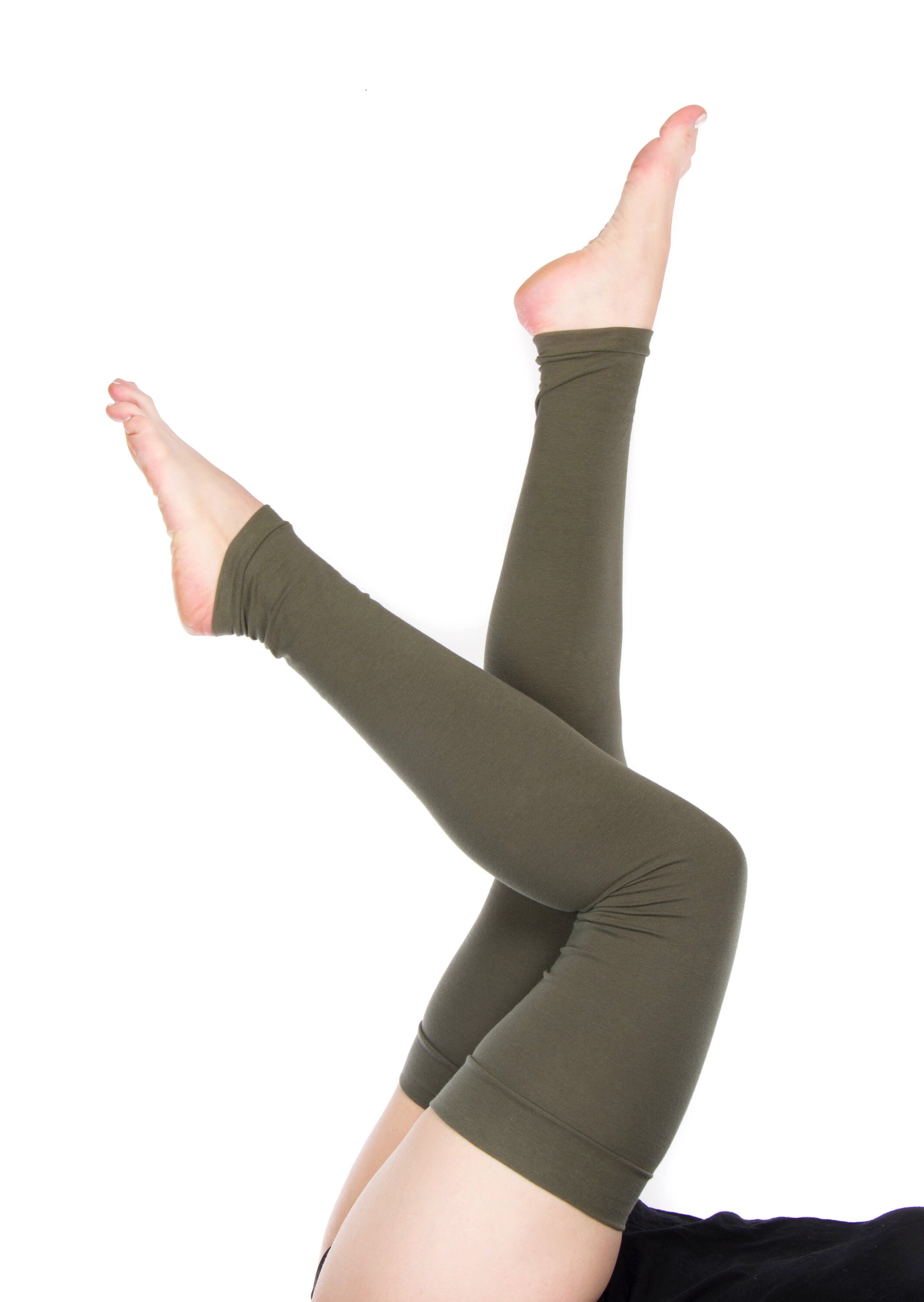 Olive Leg Warmers Extra Long Leg Warmers Women Thigh High - Etsy