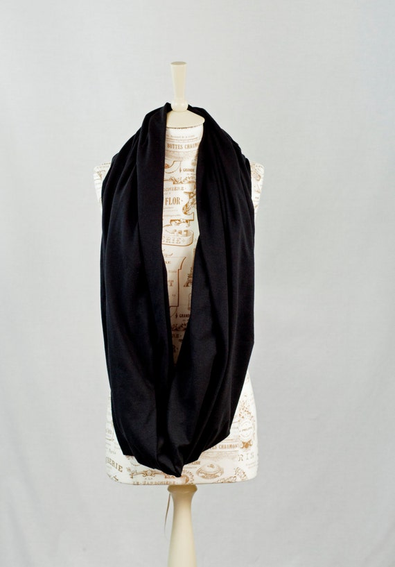 Black Chunky Infinity Scarf Oversized Scarf Chunky Scarf Hooded Scarf Black Scarf Winter Big Extra Large Black Christmas Gift Ideas Women Etsy UK