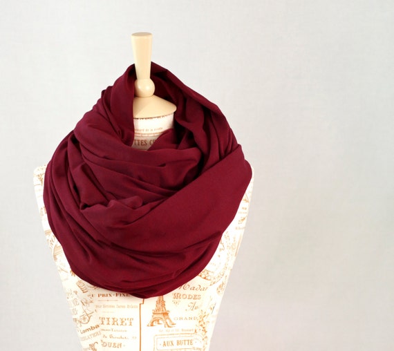 Maroon Infinity Scarf