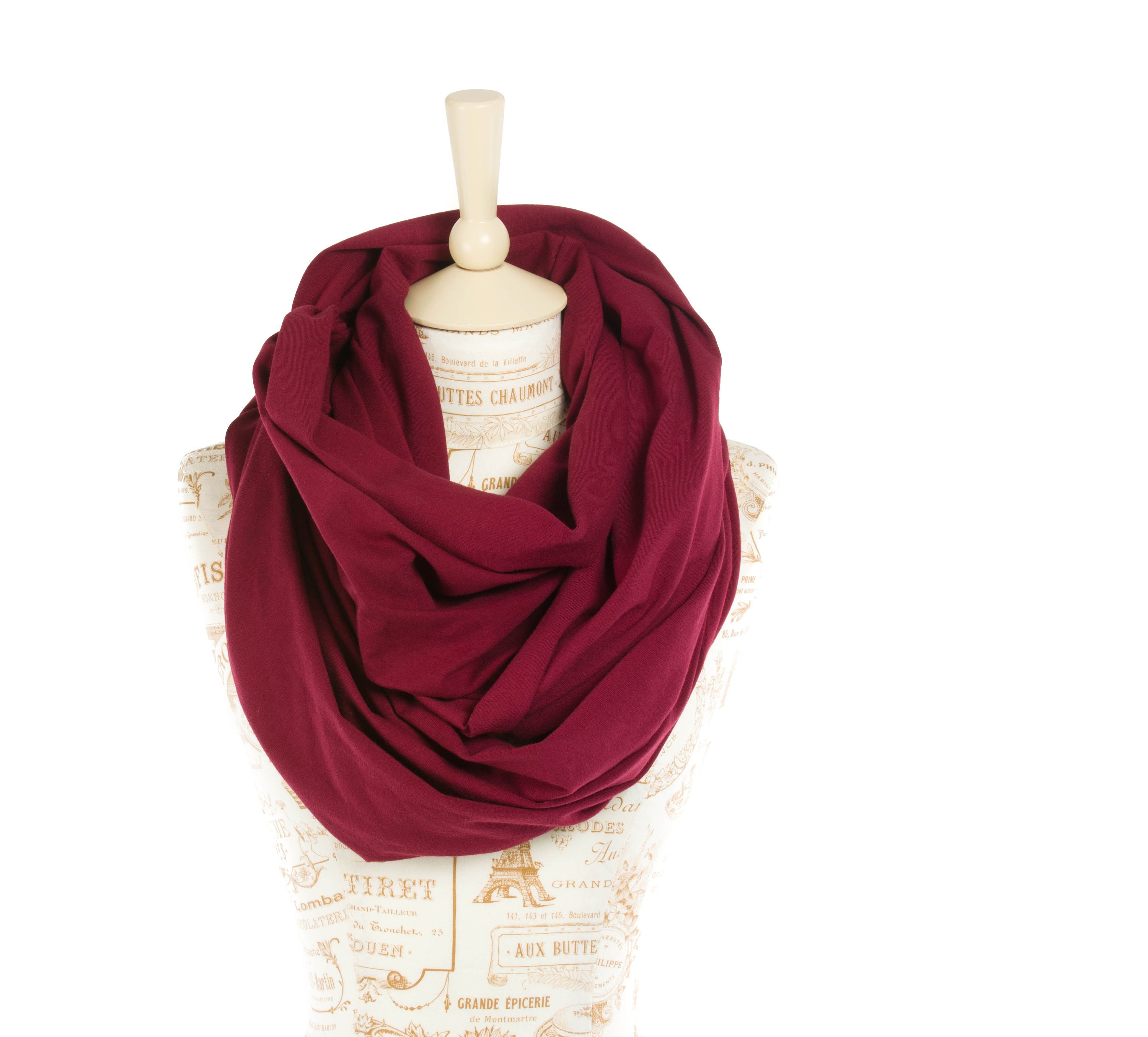 Maroon Infinity Scarf