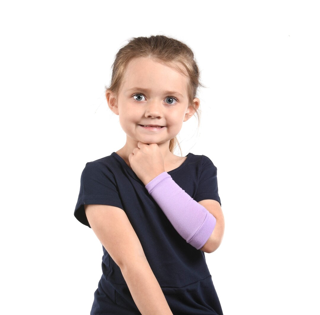 Kids Light Purple Arm Sleeve: Jersey Fabric Cuff, Eczema Protection - Etsy