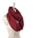 Scarf Gloves Set, Gift for Her, Maroon Infinity Scarf, Long Lace ...
