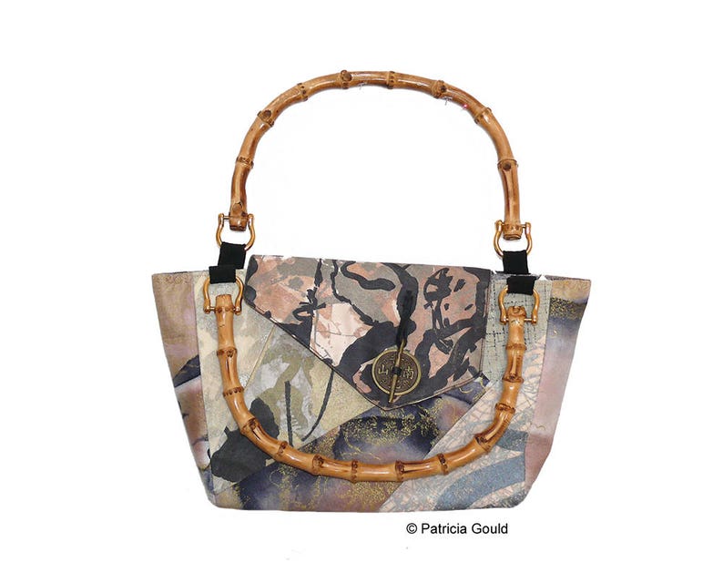 P3 Original Design Purse With Chinese Coin Closure and Bamboo Handles ...