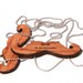 Emergency Moustache Necklace stained - Etsy