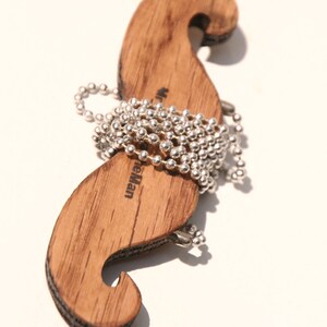 Emergency Moustache Necklace stained - Etsy