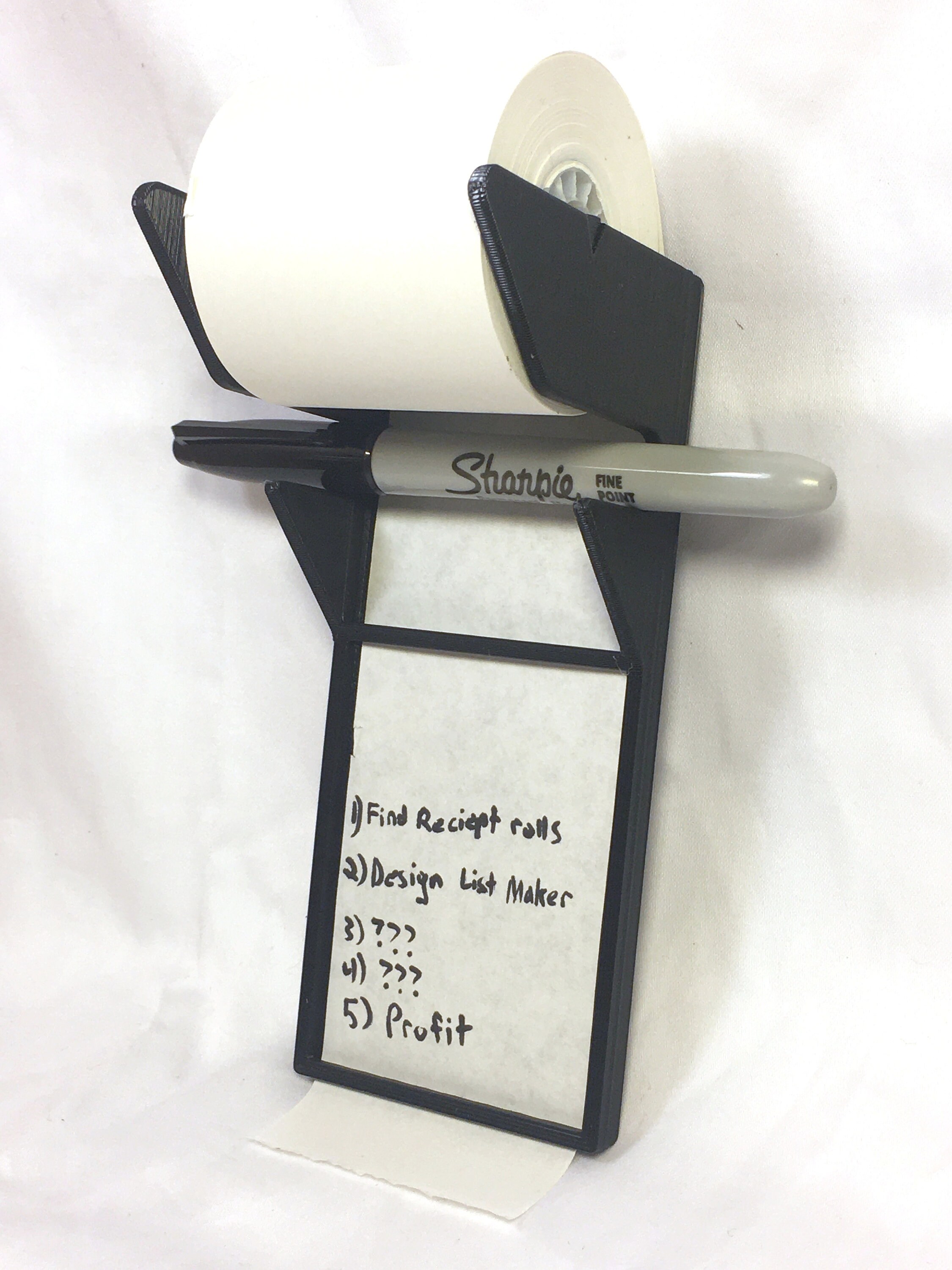 Grocery List Refrigerator Mounted Receipt Roll Holder - Etsy