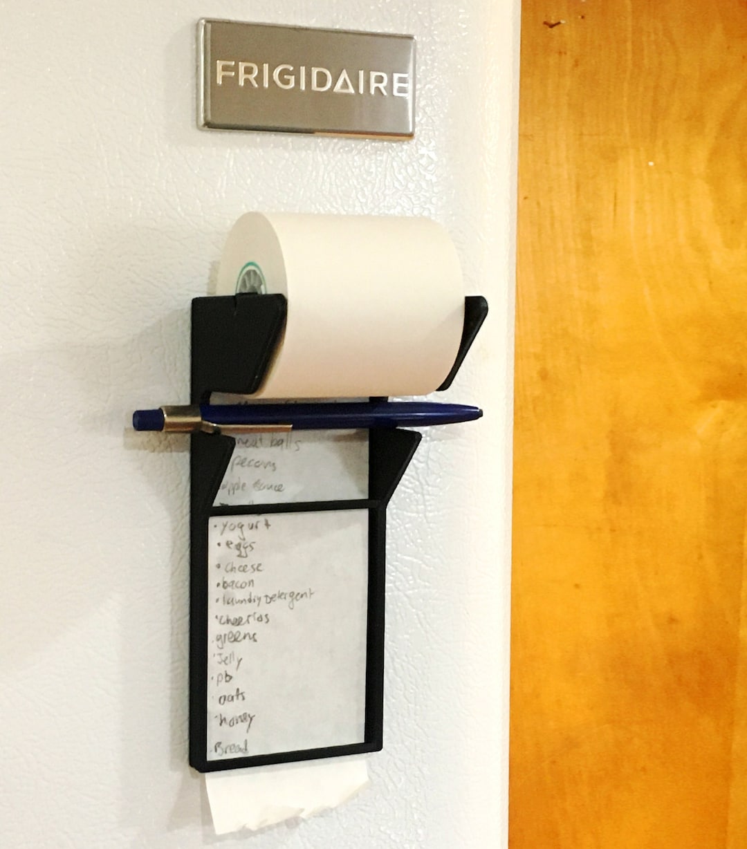 Grocery List Refrigerator Mounted Receipt Roll Holder - Etsy