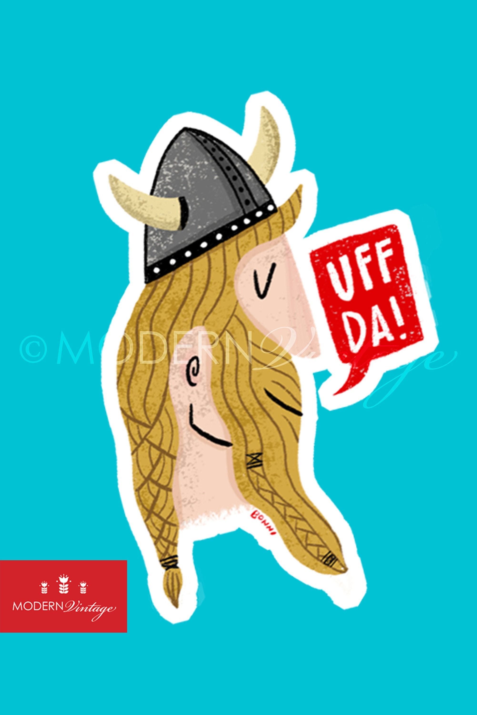 Kitchen & Dining UFF DA Viking Refrigerator Magnets Set of 3 Home ...