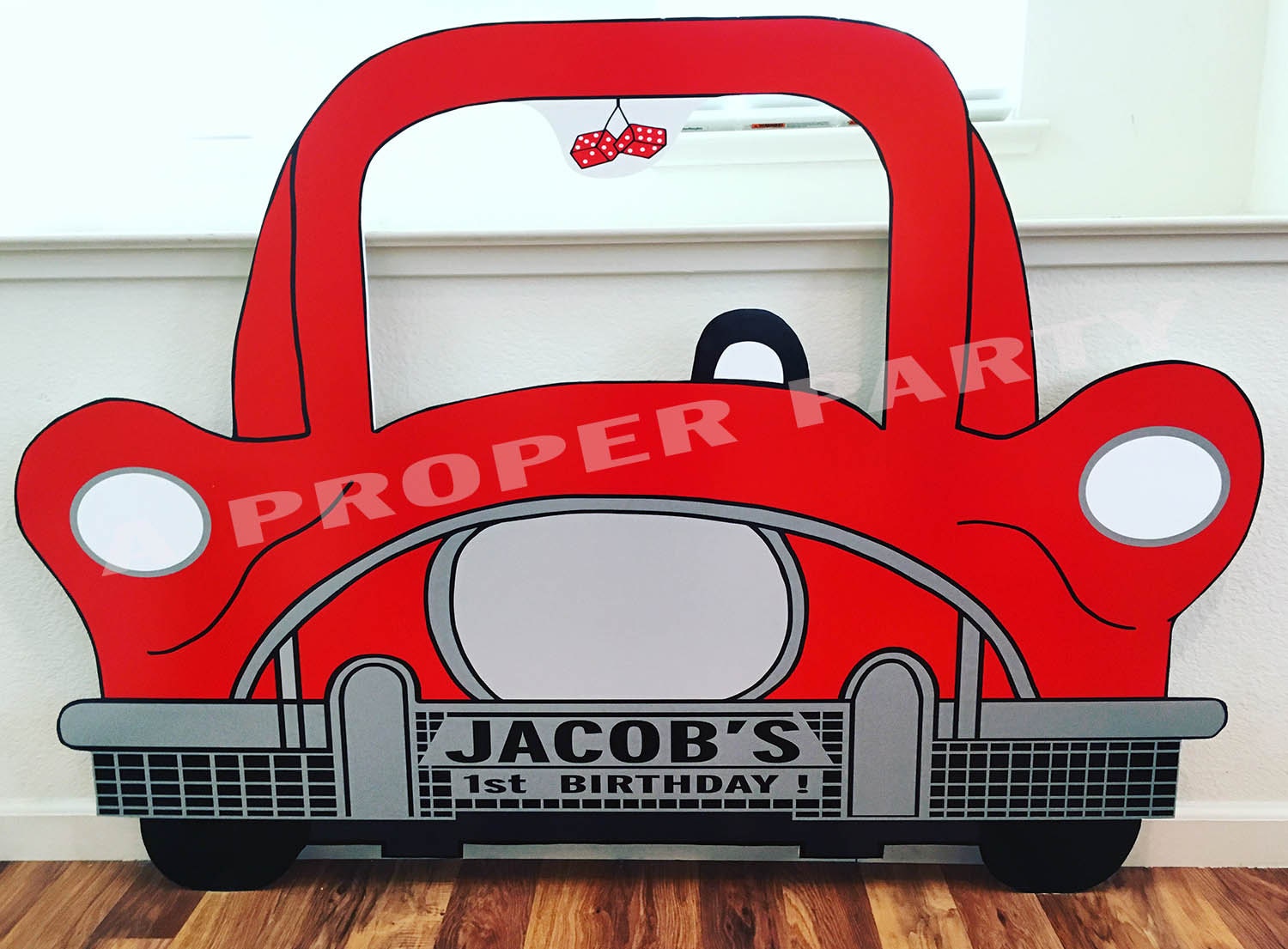 50's Car - Car Prop - Car Photo Prop - Red Convertible - Vintage Car ...