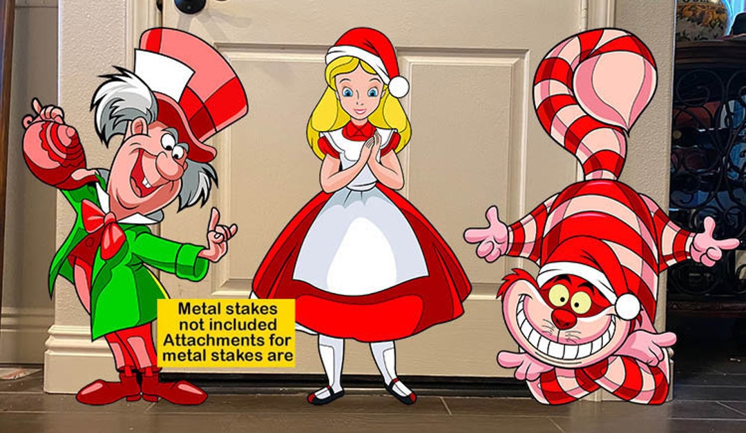 Alice in Wonderland Christmas - Wonderland Christmas Yard Props - Etsy