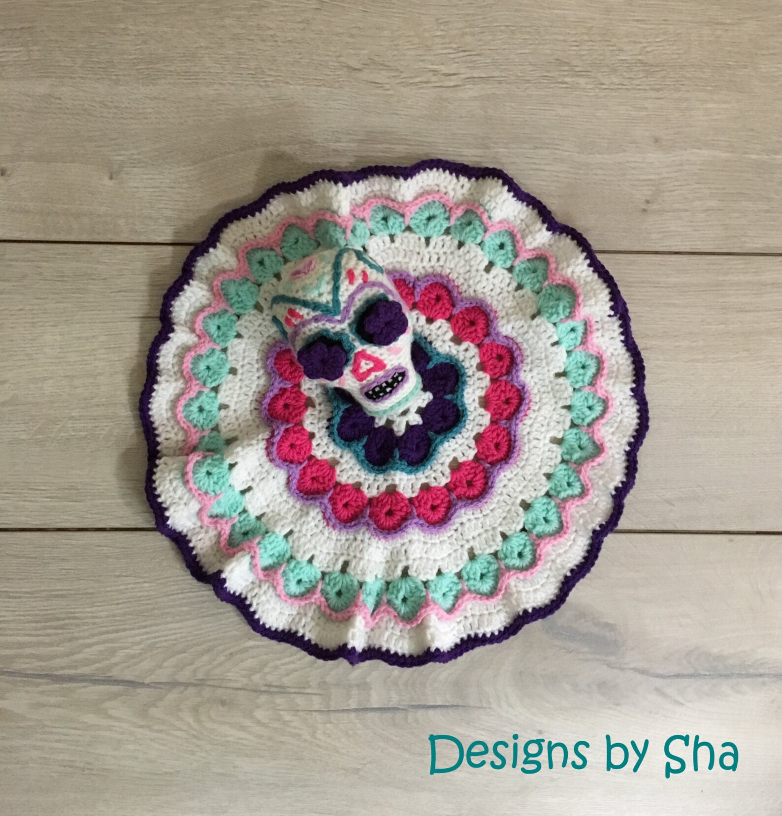 Sugar Skull Lovey Crochet Pattern | Etsy