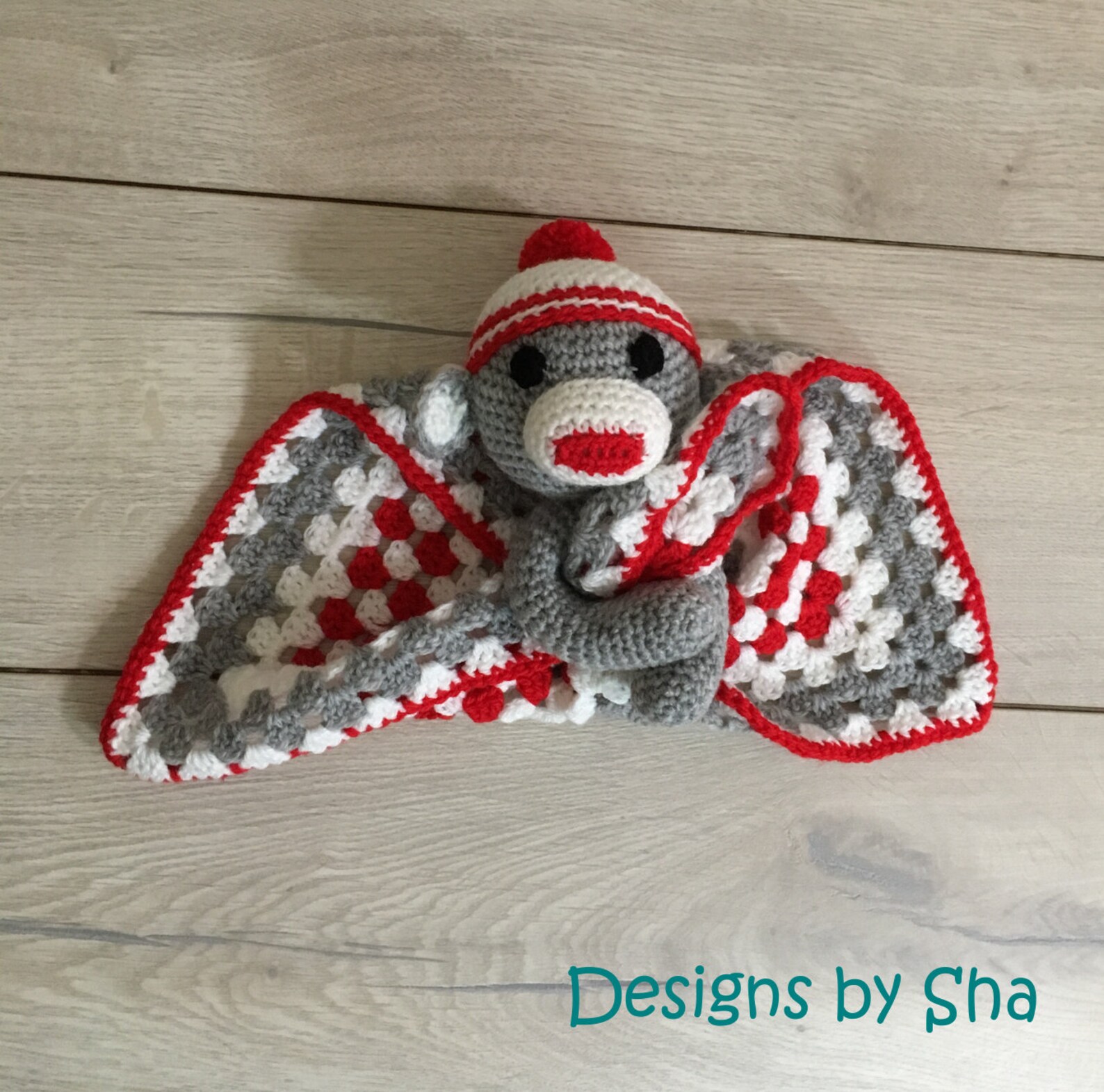 Sock Monkey Lovey Crochet Pattern - Etsy