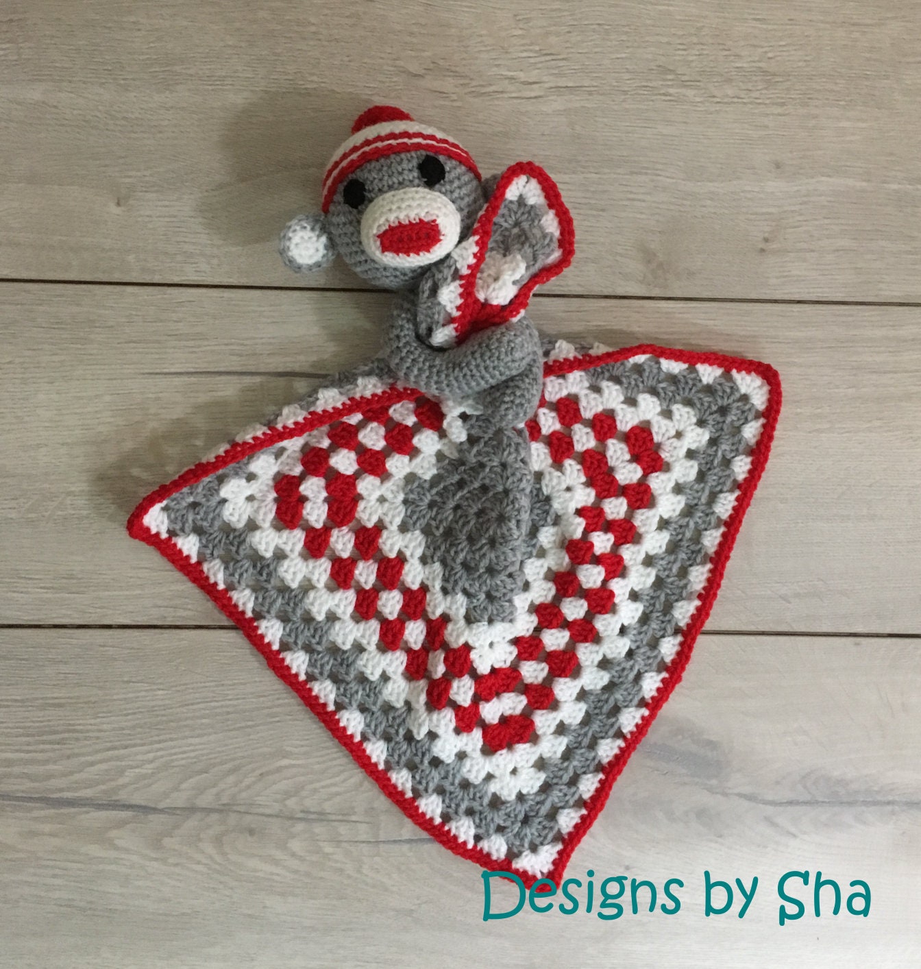 Sock Monkey Lovey Crochet Pattern - Etsy