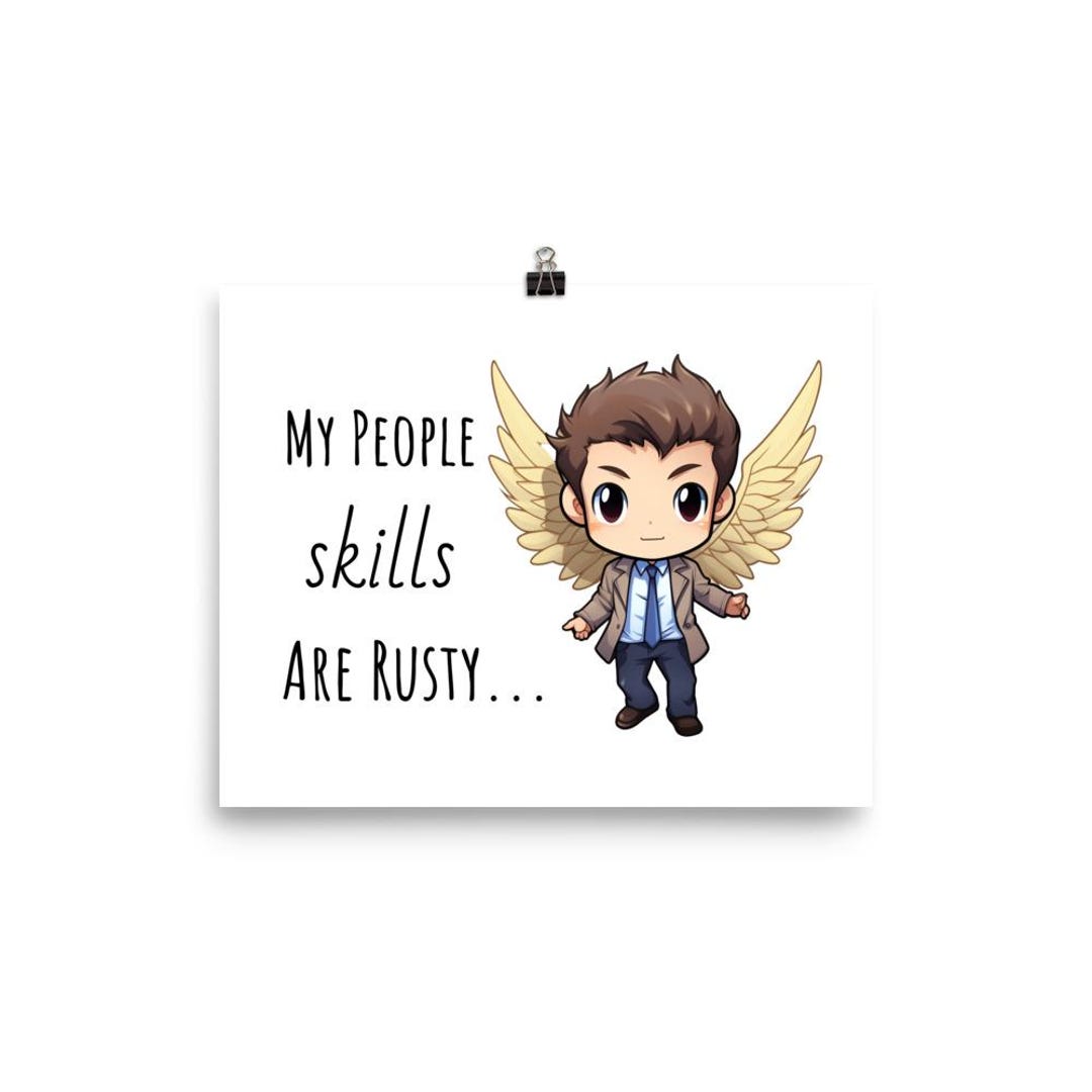 Castiel Poster - Etsy