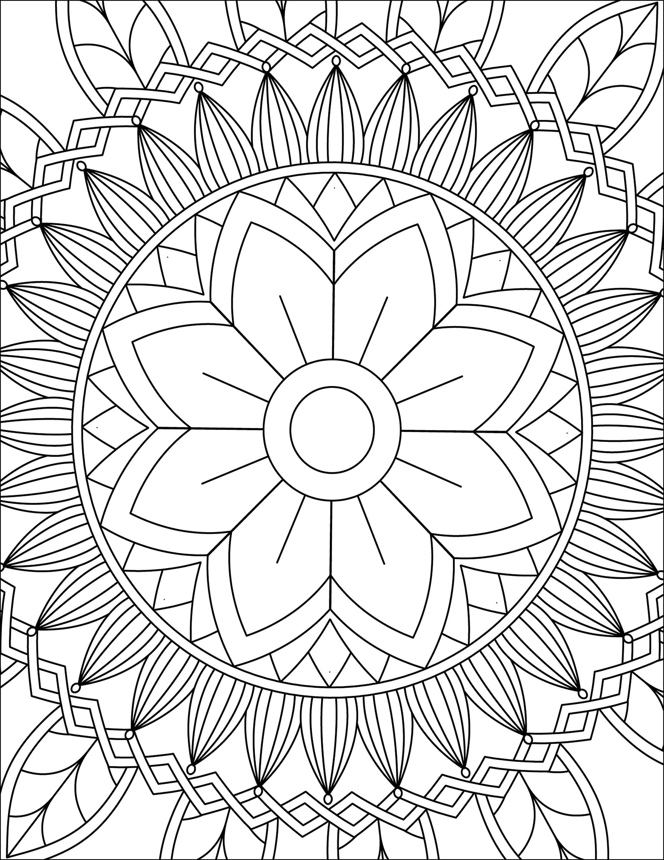 25 Mandala Coloring Pages for Adults or Children Printables - Etsy