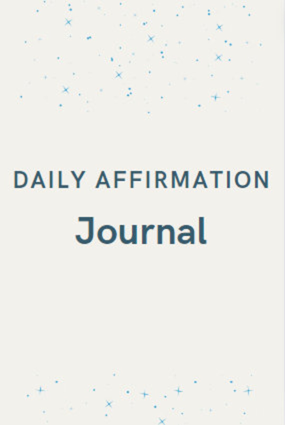 Digital Daily Affirmation Journal - Etsy