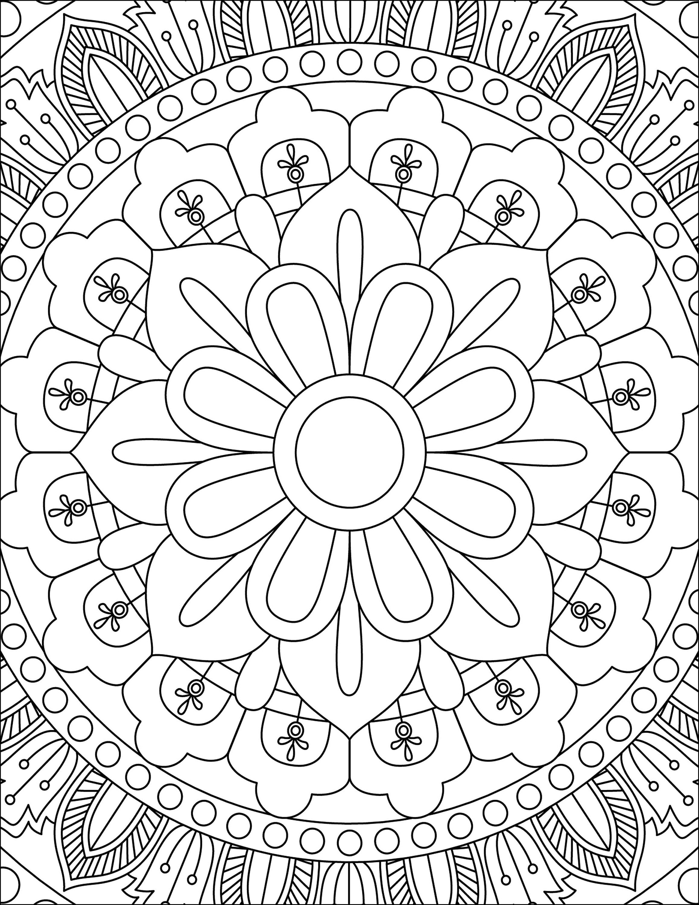 25 Mandala Coloring Pages for Adults or Children Printables - Etsy