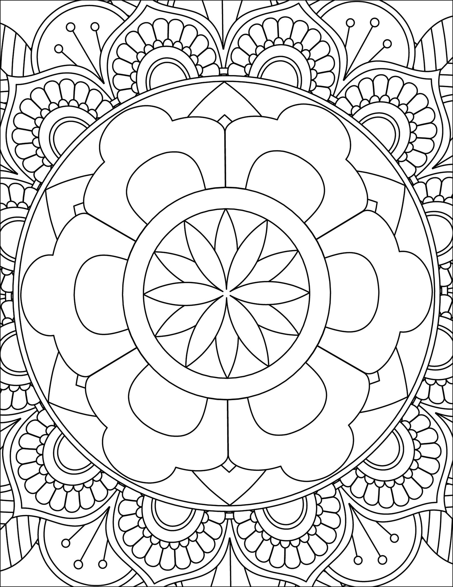 25 Mandala Coloring Pages for Adults or Children Printables - Etsy