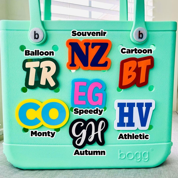 Initial Bag Charm - Etsy