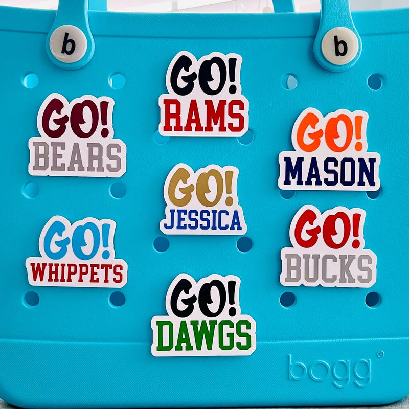 Go Team Bag Charm - Etsy