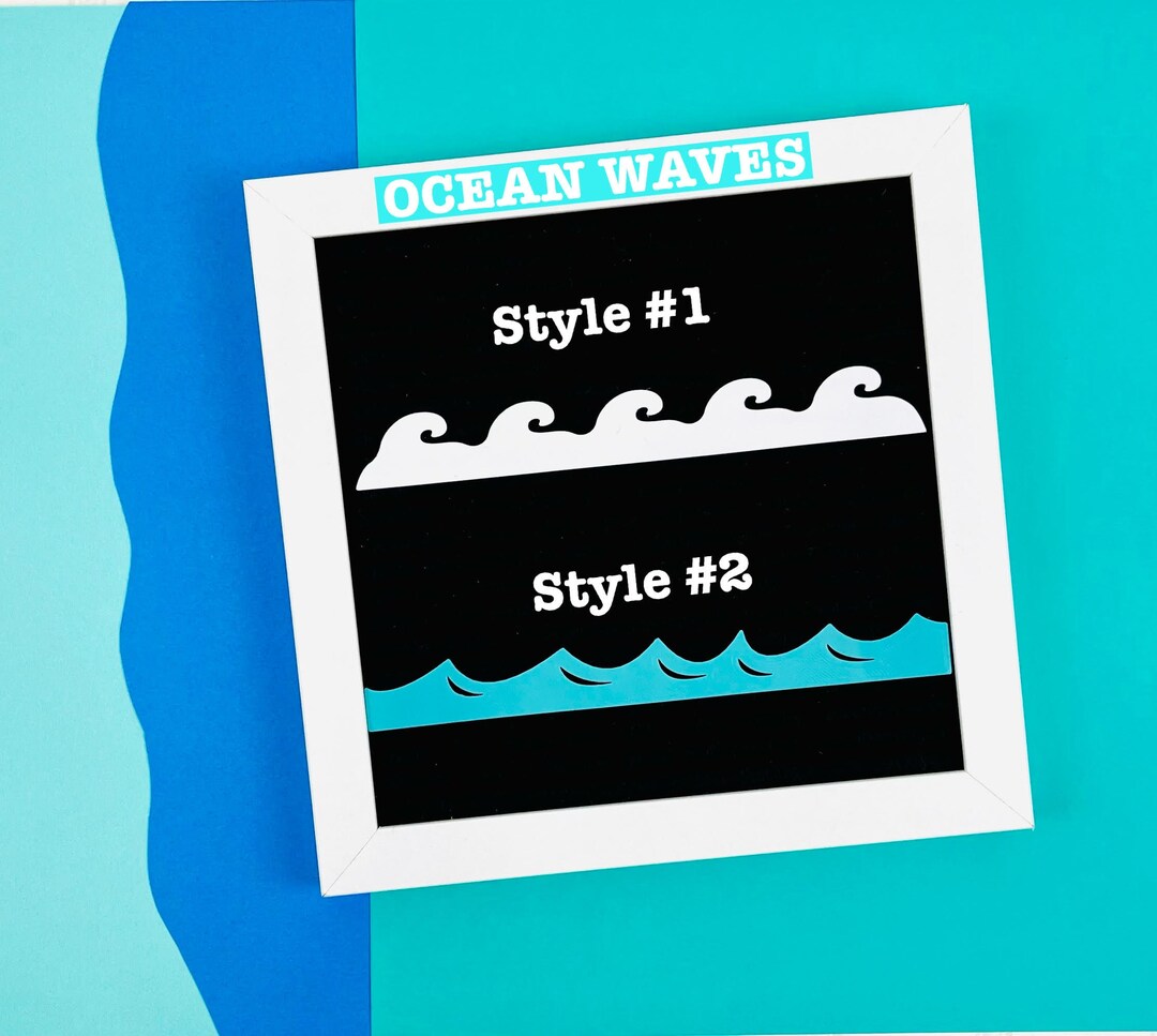 Ocean Wave Icons for Letter Boards, Beach House Decor, at the Beach ...