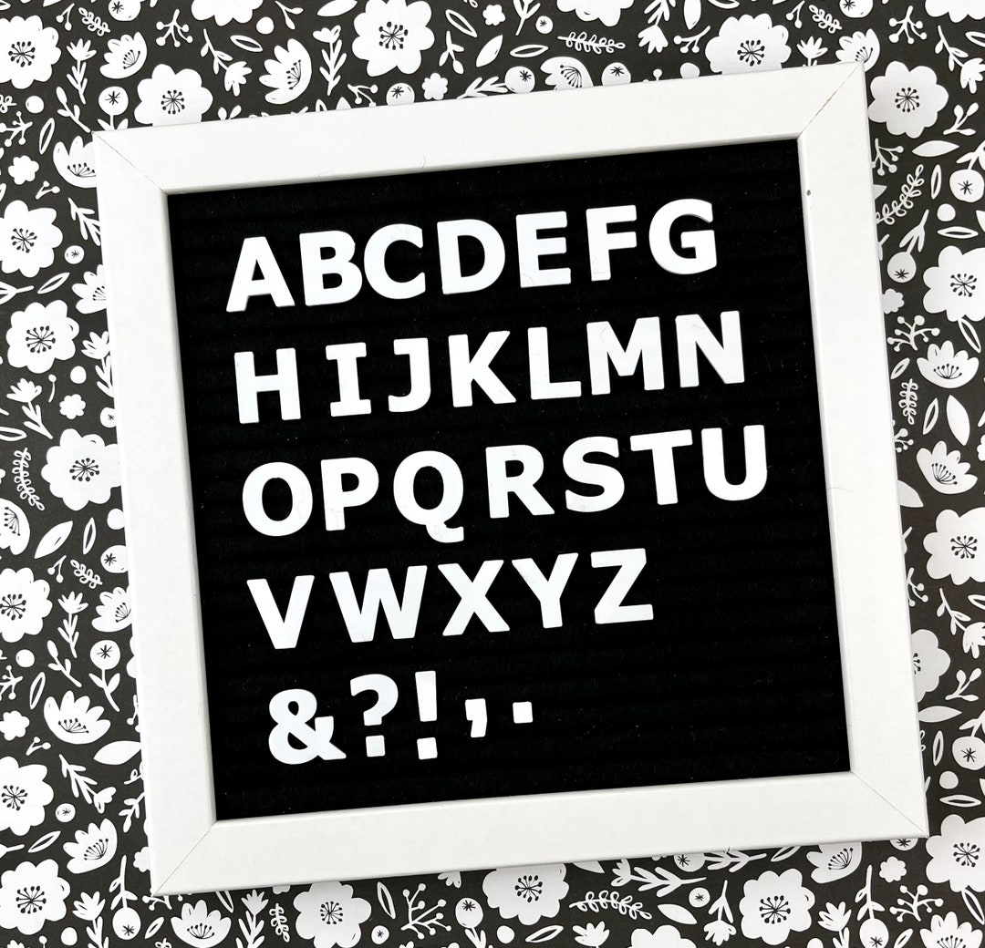 Custom Letter Board Letter Set, Alphabet Set for Felt Boards, Upper ...