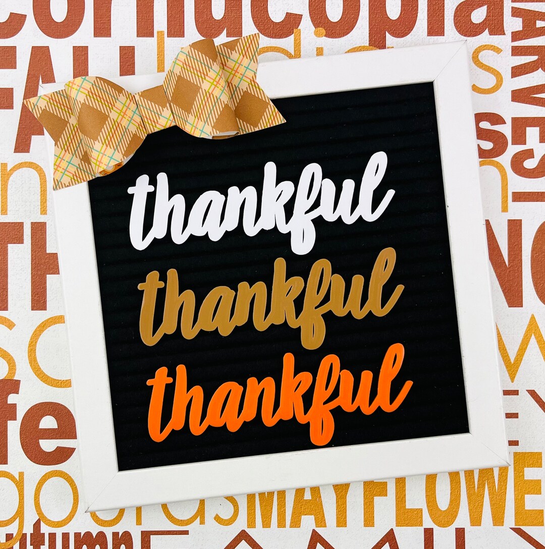 Thankful Icon for Feltboards Autumn Letterboard - Etsy
