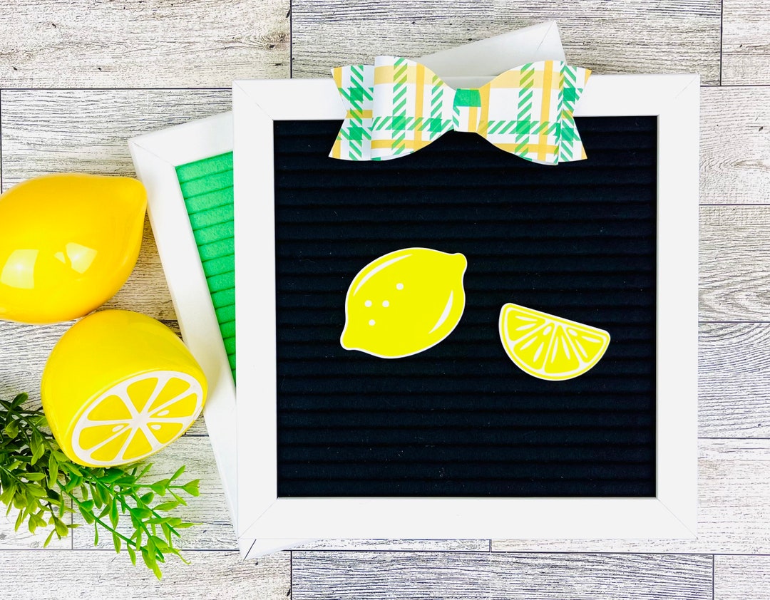 Lemon Icons for Letterboards, Fresh Squeezed Lemons Sign, Feltboard ...