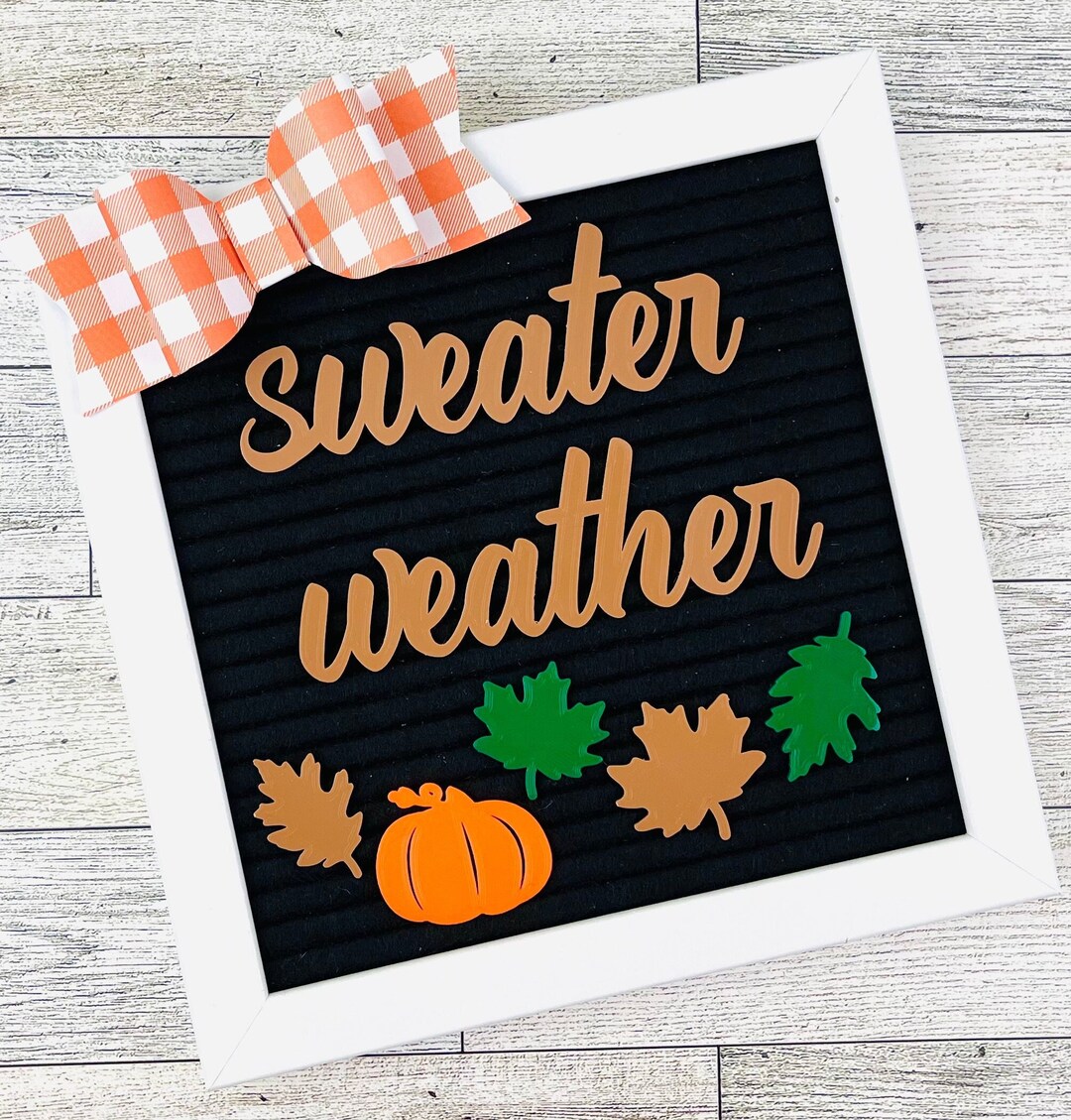 Sweater Weather Sign, Letterboard Autumn Icons, Feltboard Fall ...