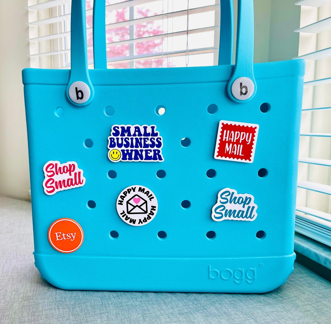 Small Business Owner Charm for Bogg Bags, Shop Small, Happy Mail Charm ...